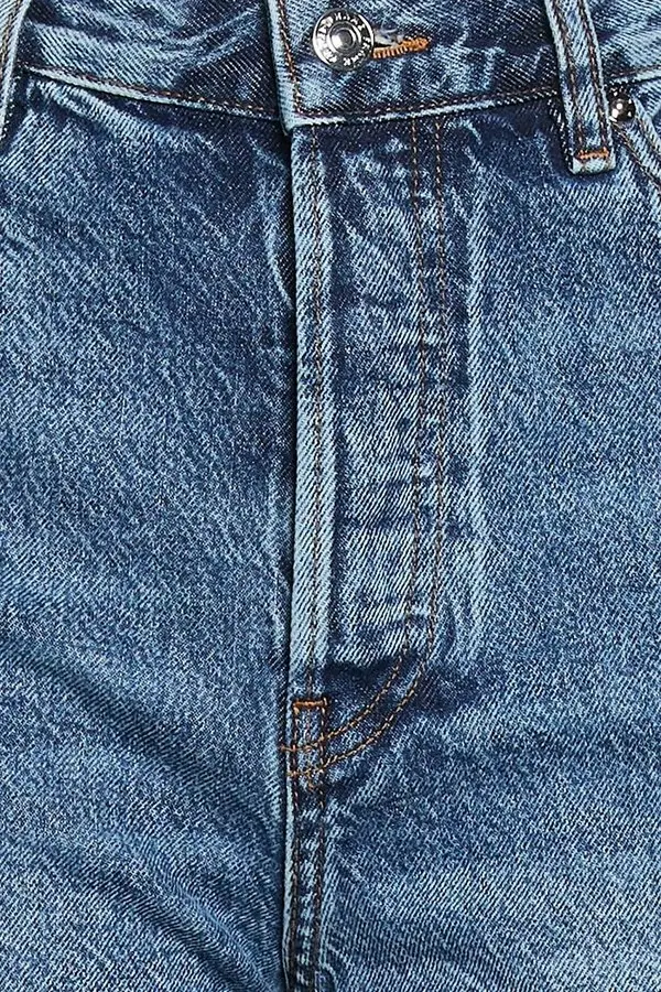 FRAME The Timeless Denim Shorts - Mid Denim