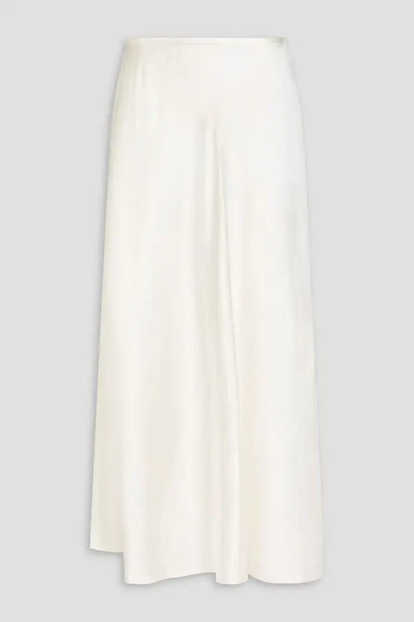 Zimmermann Flared Shantung Maxi Skirt - Ivory