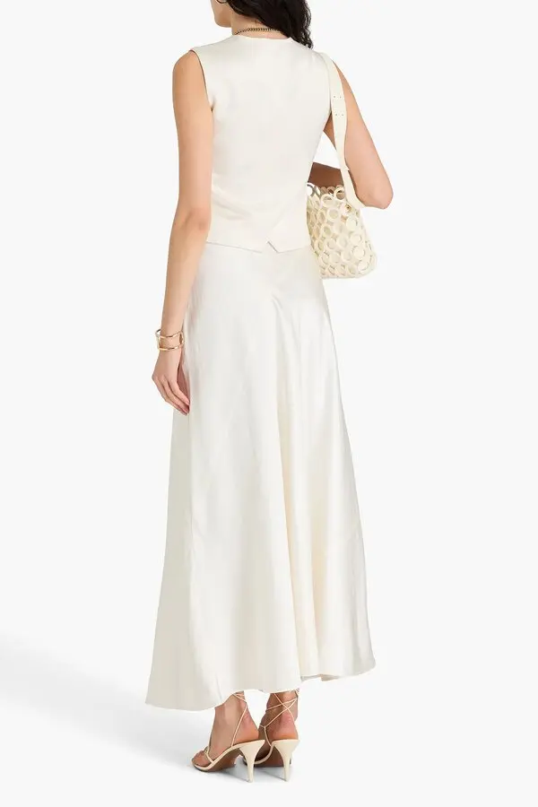 Zimmermann Flared Shantung Maxi Skirt