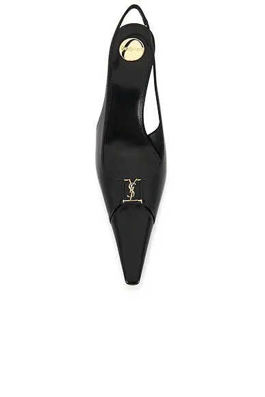 Saint Laurent Babylone Slingback Pump - Nero