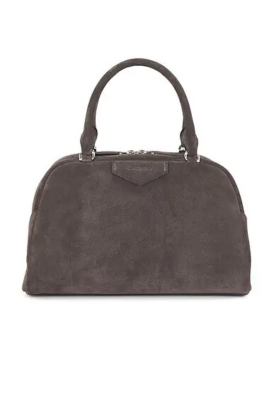 Givenchy Medium Antigona East West Bag Cube - Dark Grey