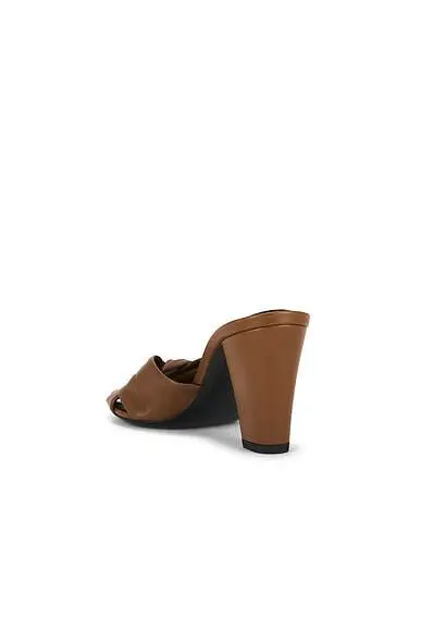 Saint Laurent Franciane Mule Sandal - Macadamia