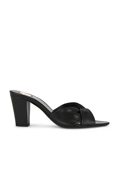 Saint Laurent Franciane Mule Sandal - Nero