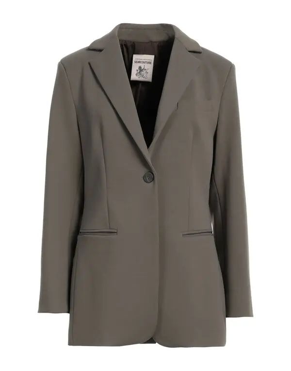 SEMICOUTURE Single-breasted Blazer In Viscose, Polyamide, Elastane, And Polyester