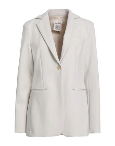 SEMICOUTURE Blazer Size Viscose, Polyamide, Elastane, Polyester - Light Grey