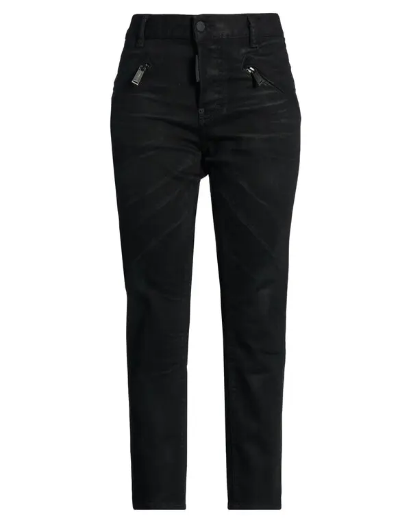 Dsquared2 Tapered Jeans With Logo - Black