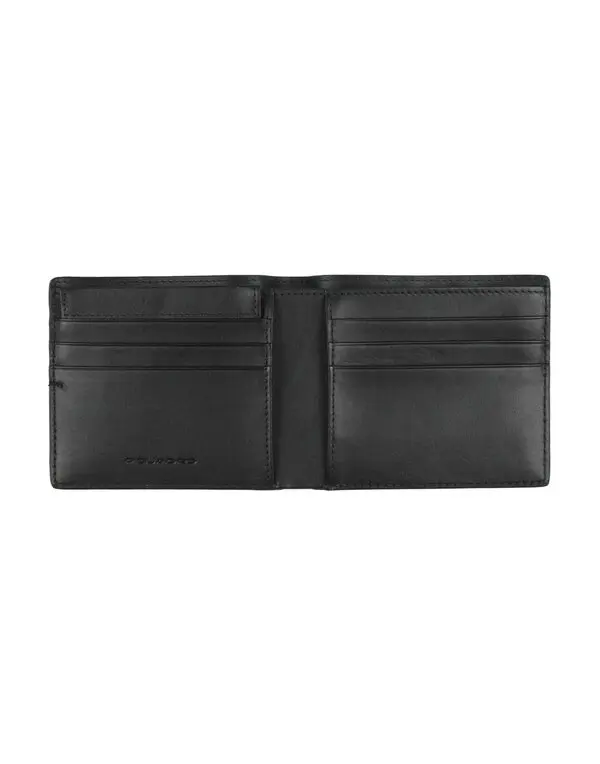PIQUADRO Wallet Cow Leather - Black