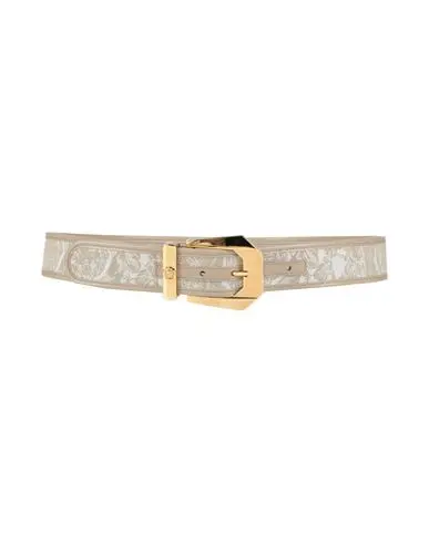 Versace Jacquard Belt With Signature Print - Beige