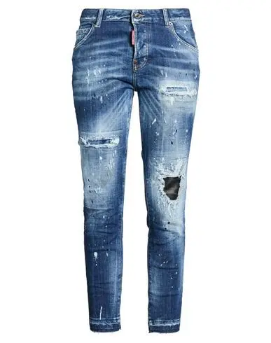 Dsquared2 Distressed Tie-dyed Skinny Jeans - Blue