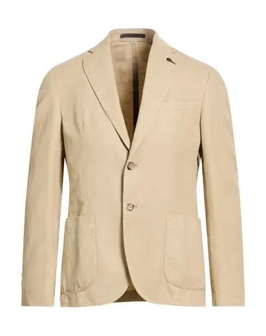 PAOLONI Blazer Military Size Cotton, Linen - Beige