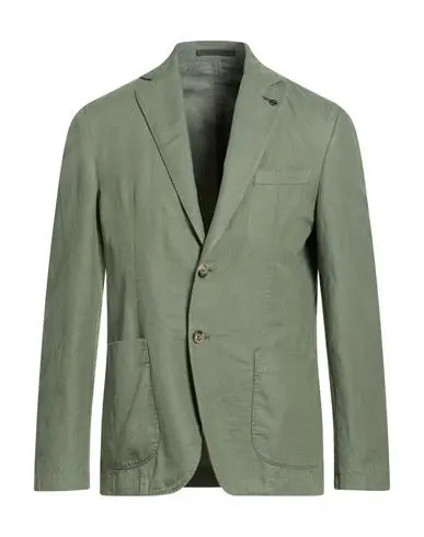 PAOLONI Blazer Military Size Cotton, Linen - Green