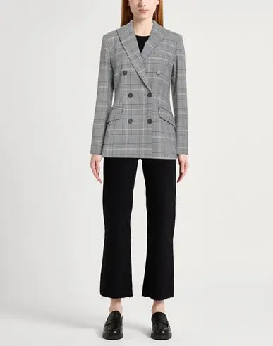 SEMICOUTURE Double-breasted Blazer In Glen Plaid
