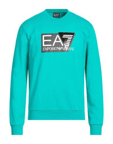 EA7 Sweatshirt In Cotton And Elastane - Blue
