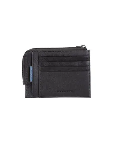 PIQUADRO Document Holder Dark Bovine Leather