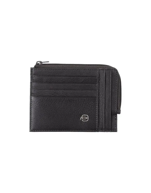 PIQUADRO Document Holder Dark Bovine Leather