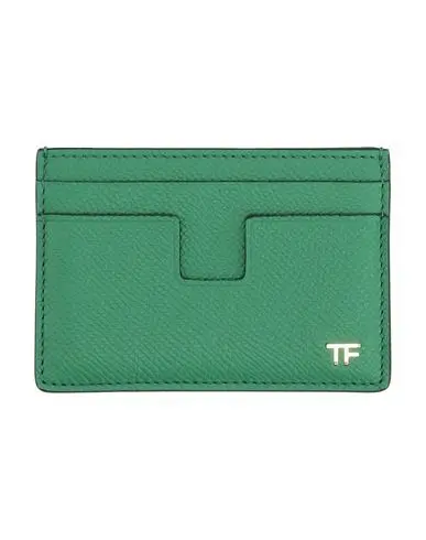 TOM FORD Cardholder Calfskin, Brass - Green