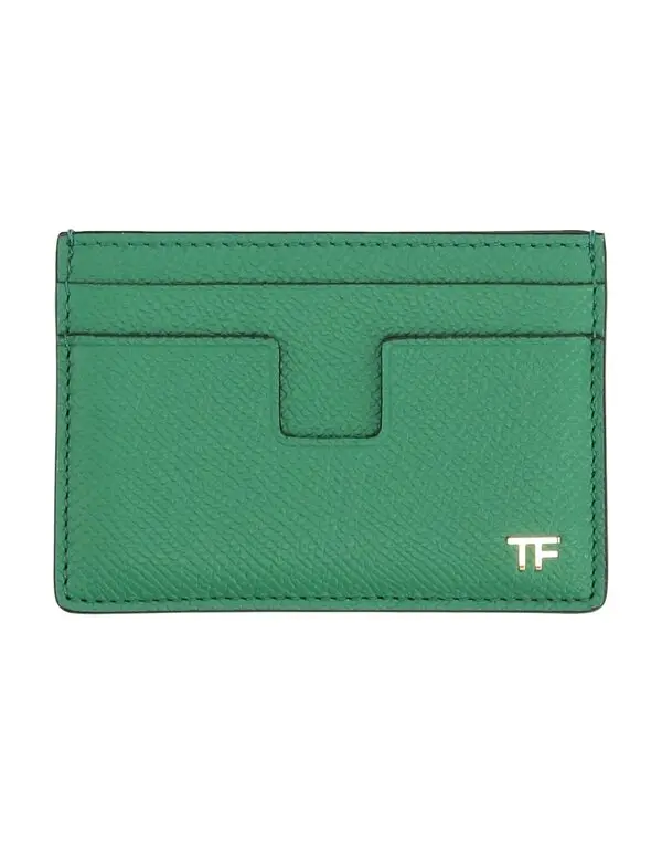 TOM FORD Cardholder Calfskin, Brass - Green
