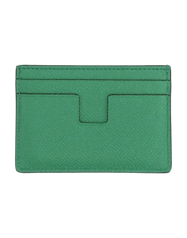 TOM FORD Cardholder Calfskin, Brass - Green