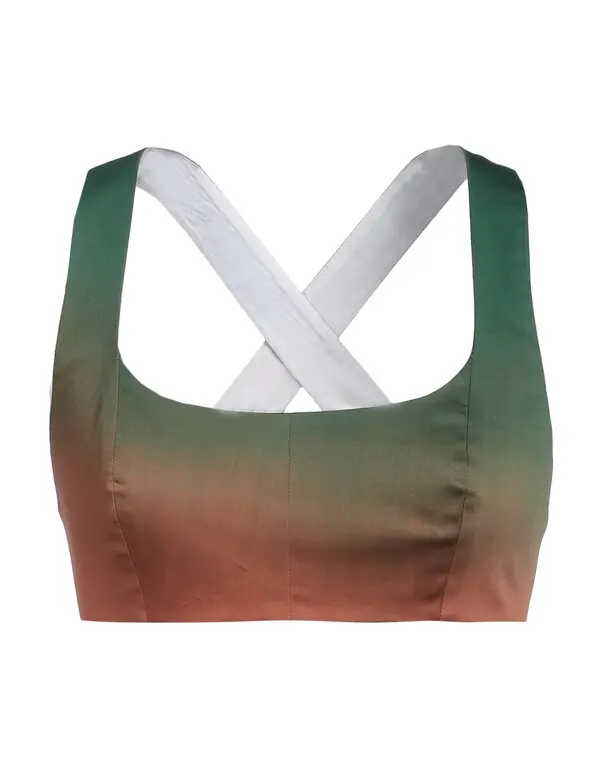 Philosophy Di Lorenzo Serafini Cropped Woven Top - Green