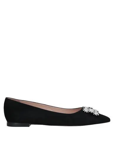 STUART WEITZMAN Ballet Flats Size Soft Leather - Black