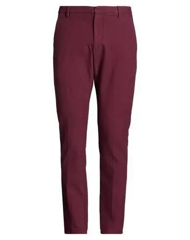 DONDUP Pants Burgundy Size Cotton, Elastane - Red