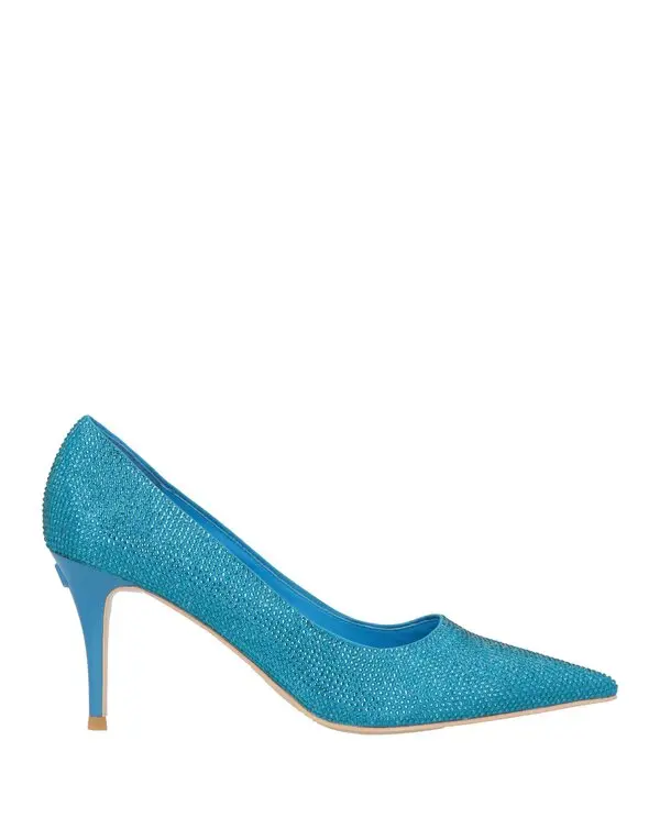 TWINSET Pumps With Appliqués And Crystals - Blue