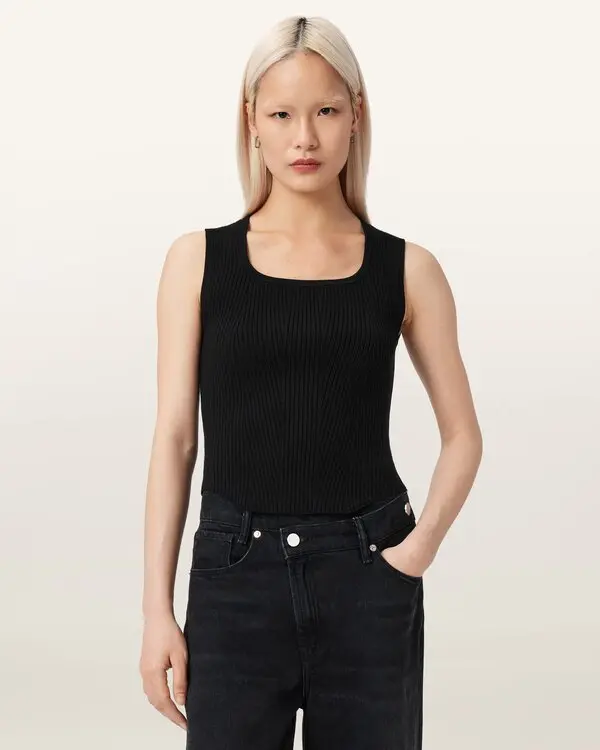 ALLSAINTS Cruz Slim Fit Bodice - Black