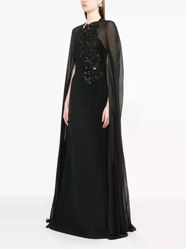 Elie Saab Sequin-embellished Maxi Gown