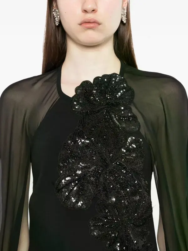 Elie Saab Sequin-embellished Maxi Gown