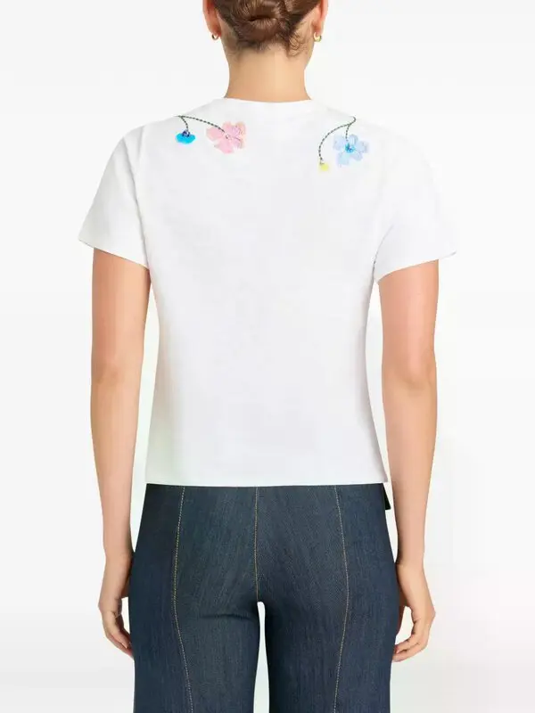 Cinq À Sept Floral Embroidered T-shirt