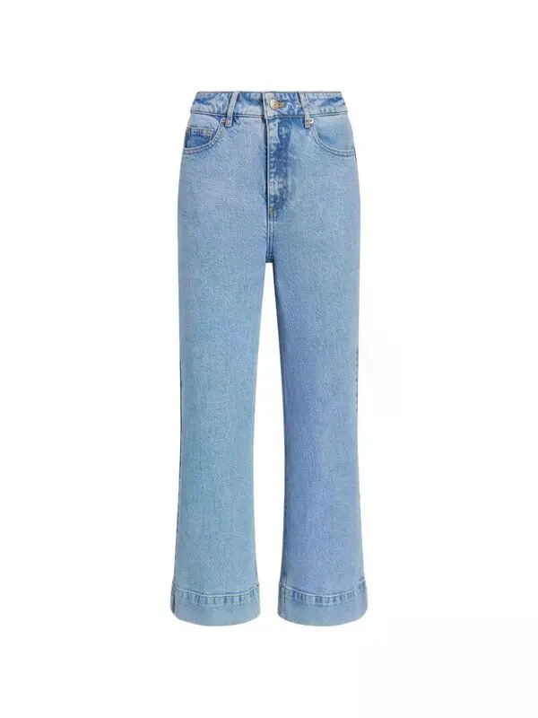 Cinq À Sept Joey Cropped Wide-leg Jeans