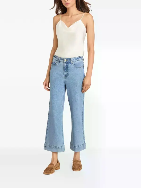 Cinq À Sept Joey Cropped Wide-leg Jeans