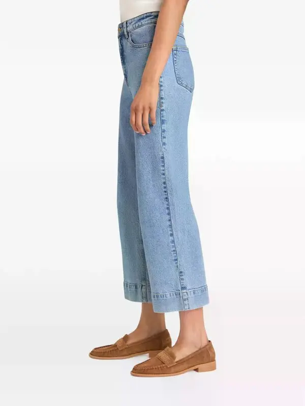 Cinq À Sept Joey Cropped Wide-leg Jeans
