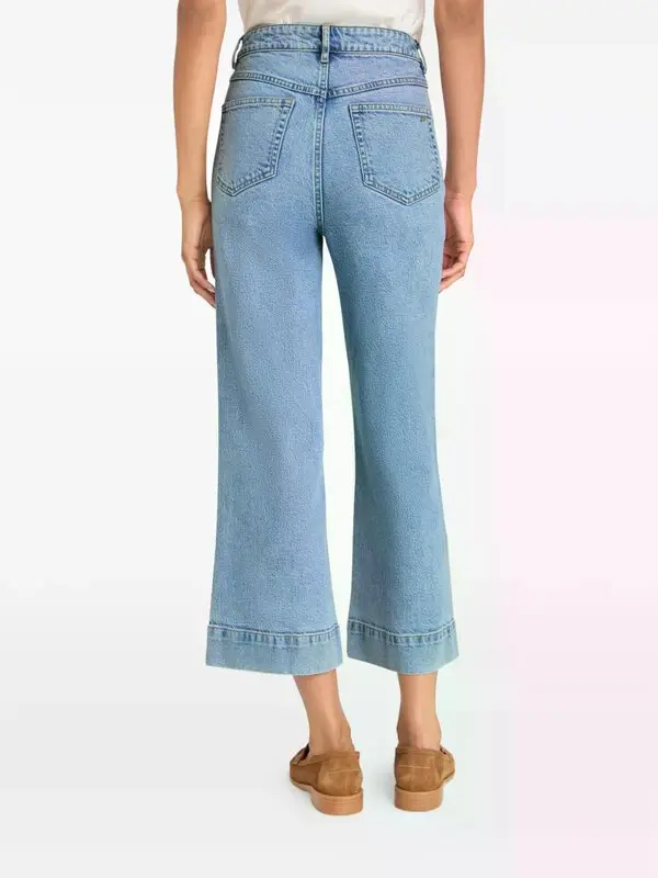 Cinq À Sept Joey Cropped Wide-leg Jeans