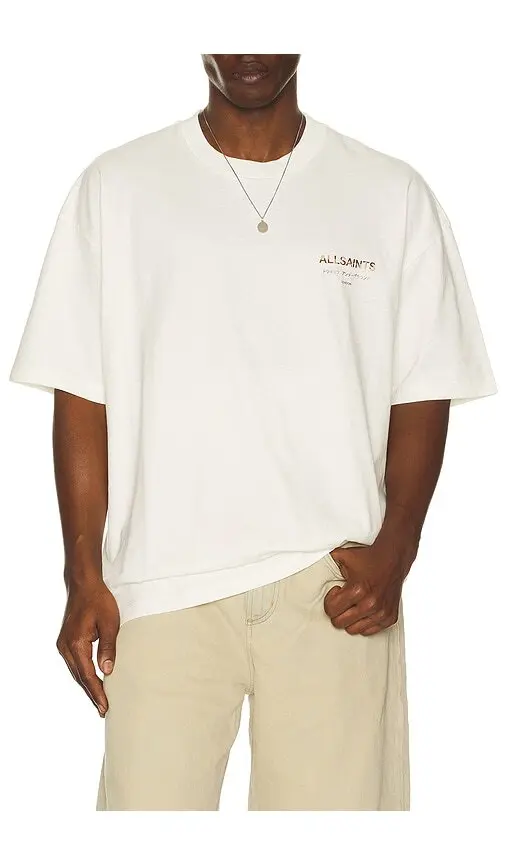 ALLSAINTS Underground Crew Tee In White