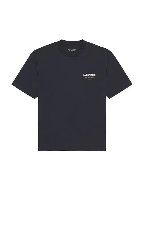 ALLSAINTS Underground Crew Tee In Blue