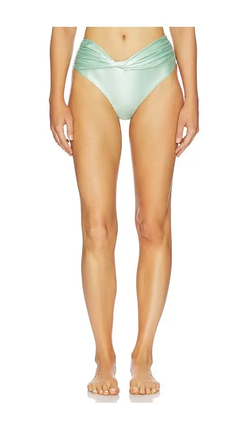 BOAMAR Makan Bikini Bottom In Mint - Green Glossy