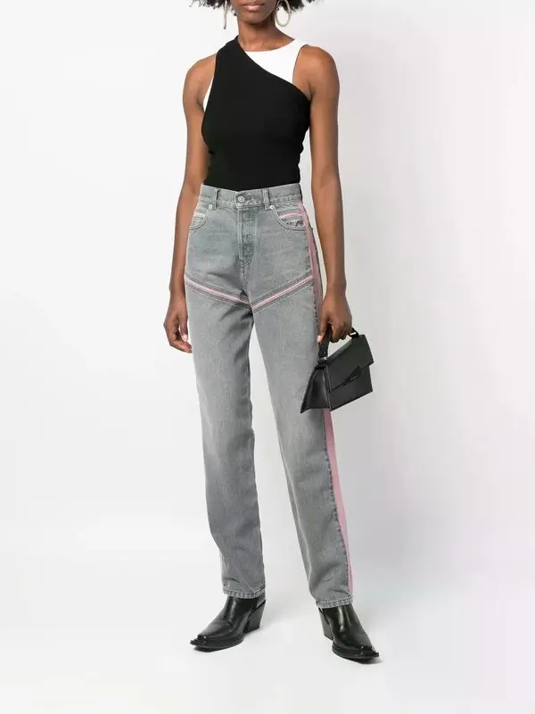 DIESEL® D-pilut Straight-leg Jeans With Contrasting Trim