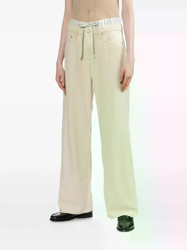 Rag & Bone Striped-waist Trousers - Neutrals