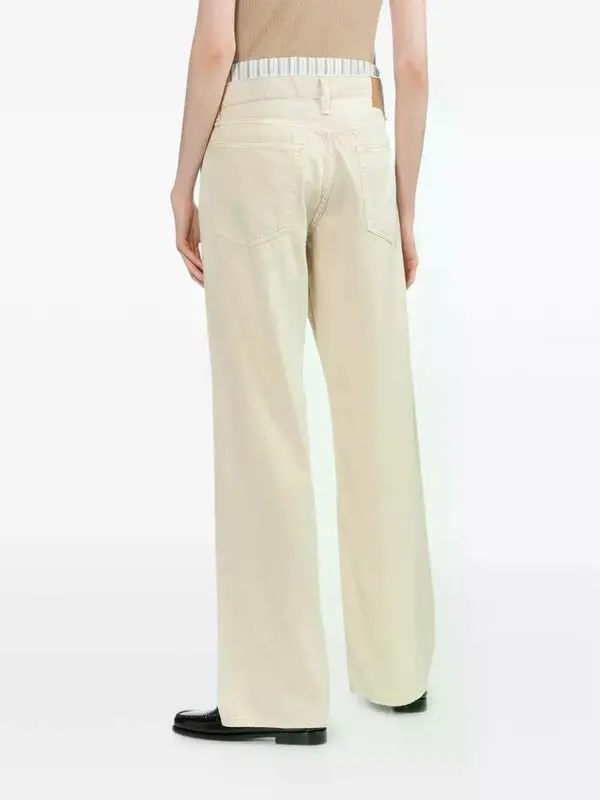 Rag & Bone Striped-waist Trousers - Neutrals