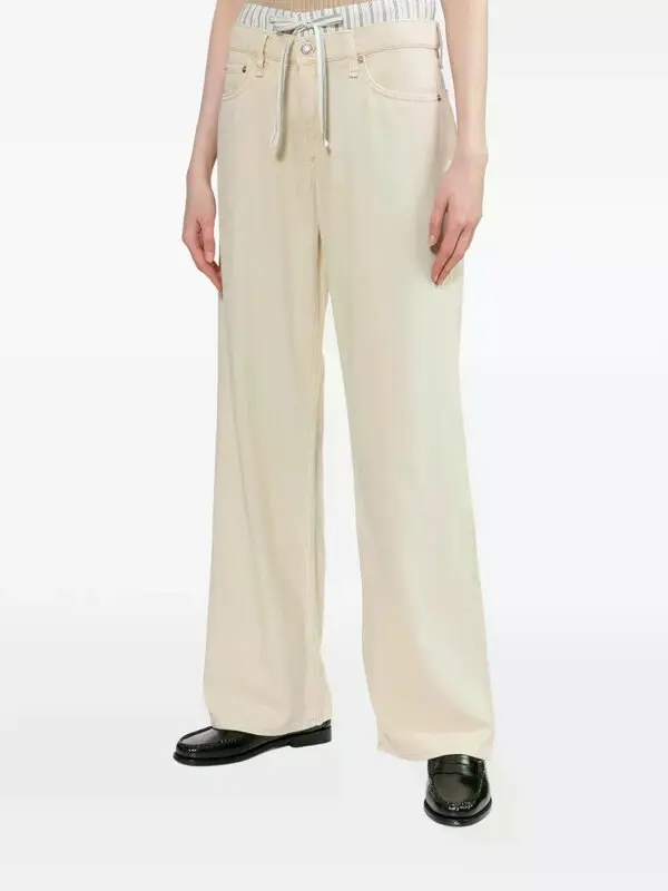 Rag & Bone Striped-waist Trousers - Neutrals