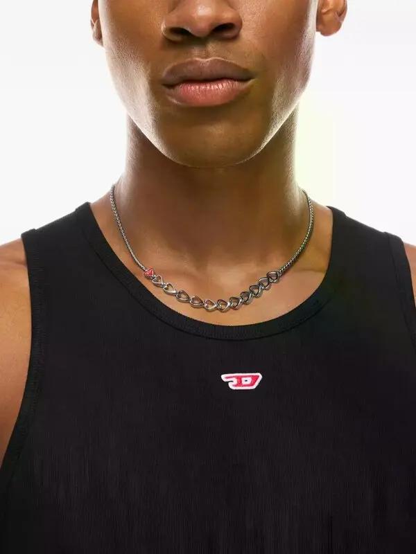 DIESEL® Heart-charm Chain Necklace