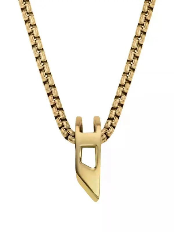 DIESEL® Oval-d Pendant Necklace - Gold