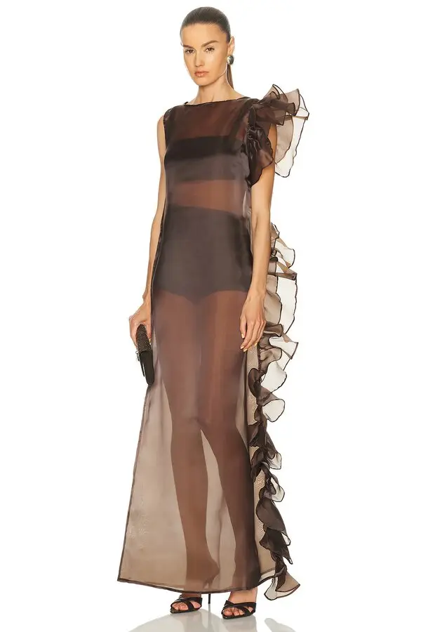 MARLIES GRACE Bea Dress In Chocolate - Chocolate Brown