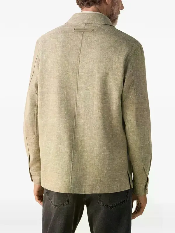 Zegna Chest Pocket Shirt Jacket - Neutrals