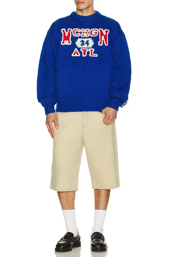 RICE NINE TEN Hand Knitting Sweatshirt