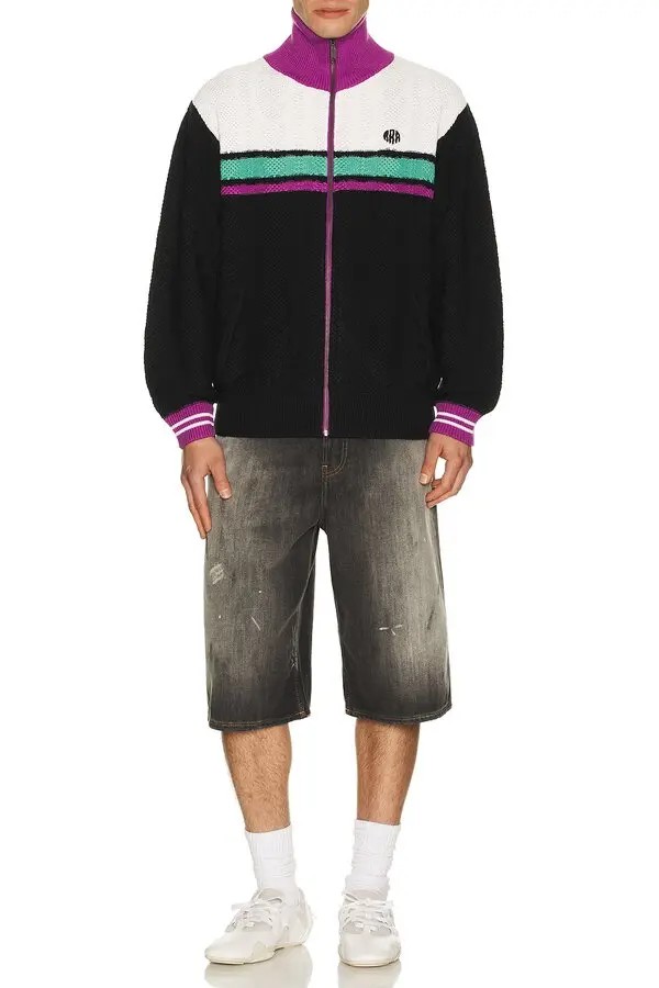 RICE NINE TEN Knitting Jogging Suit Jacket