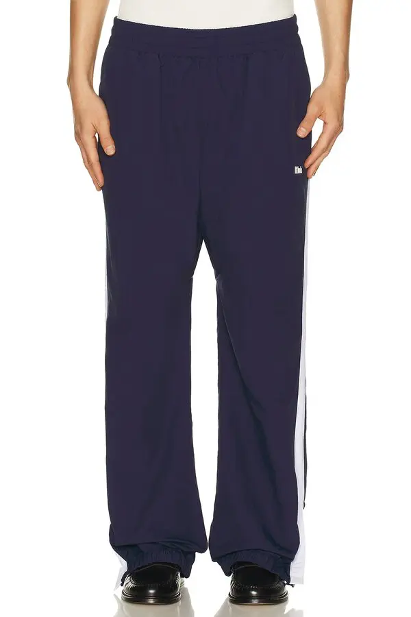Rhude Sailing Competition Cuffed Hampton Track Pants In Navy - Navy & White