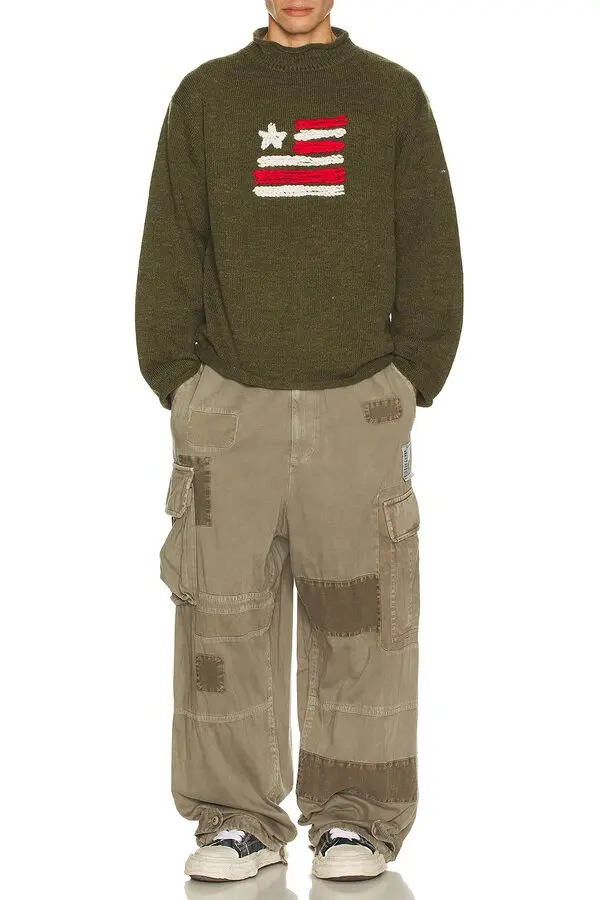 RICE NINE TEN Knitted Roll Neck Sweater