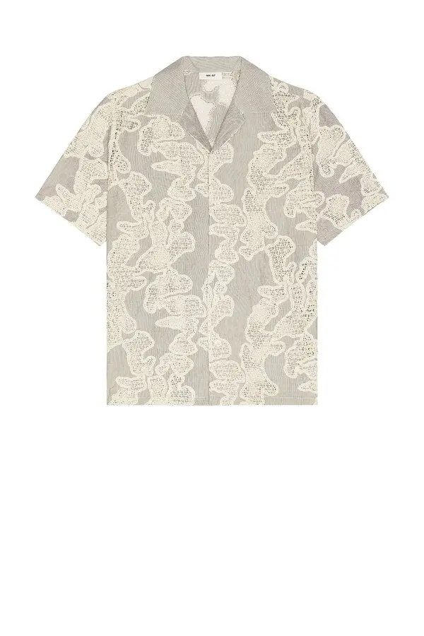Nn07 Short Sleeve Crochet Shirt